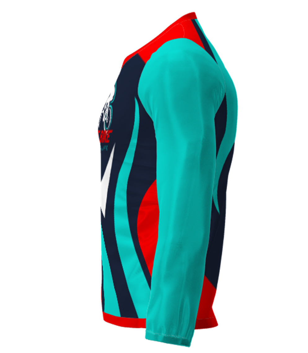 PLAYERA FULL PRINT MANGA LARGA - TELA DRYFIT (Personaliza con tu diseñ ...
